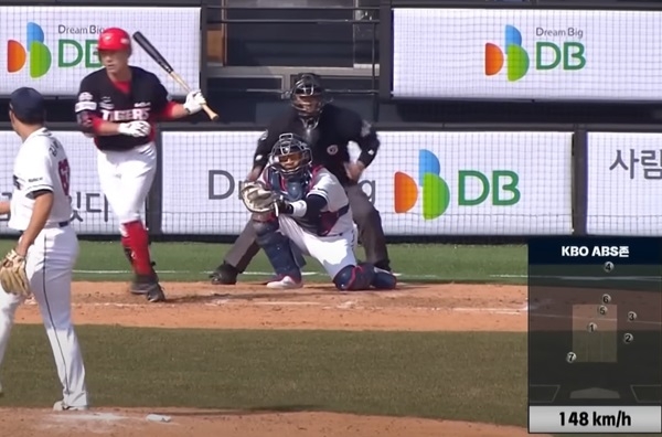 ABS 존 아니면 못 잡았다…200안타 베테랑도 돌려세운 148km ‘쾅’, ‘베어스 괴물루키’ 잠실 데뷔전 SV 짜릿