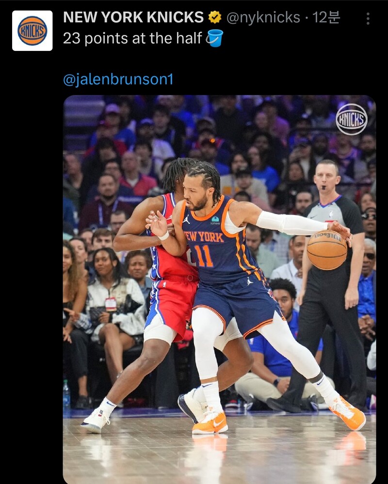 [NBA PO] 브런슨이 잡은 두 마리 토끼, ‘개인 통산 PO 한 경기 최다 득점’+‘시리즈 3승’