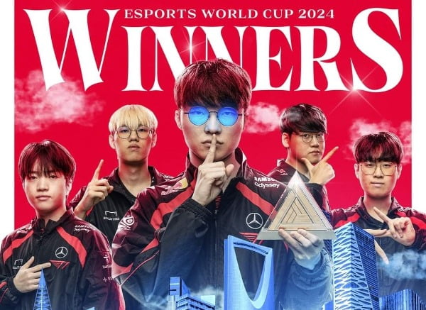"역시 대상혁"…T1, 사우디 EWC LoL 초대 챔피언 등극 [e스포츠 월드컵 줌인]