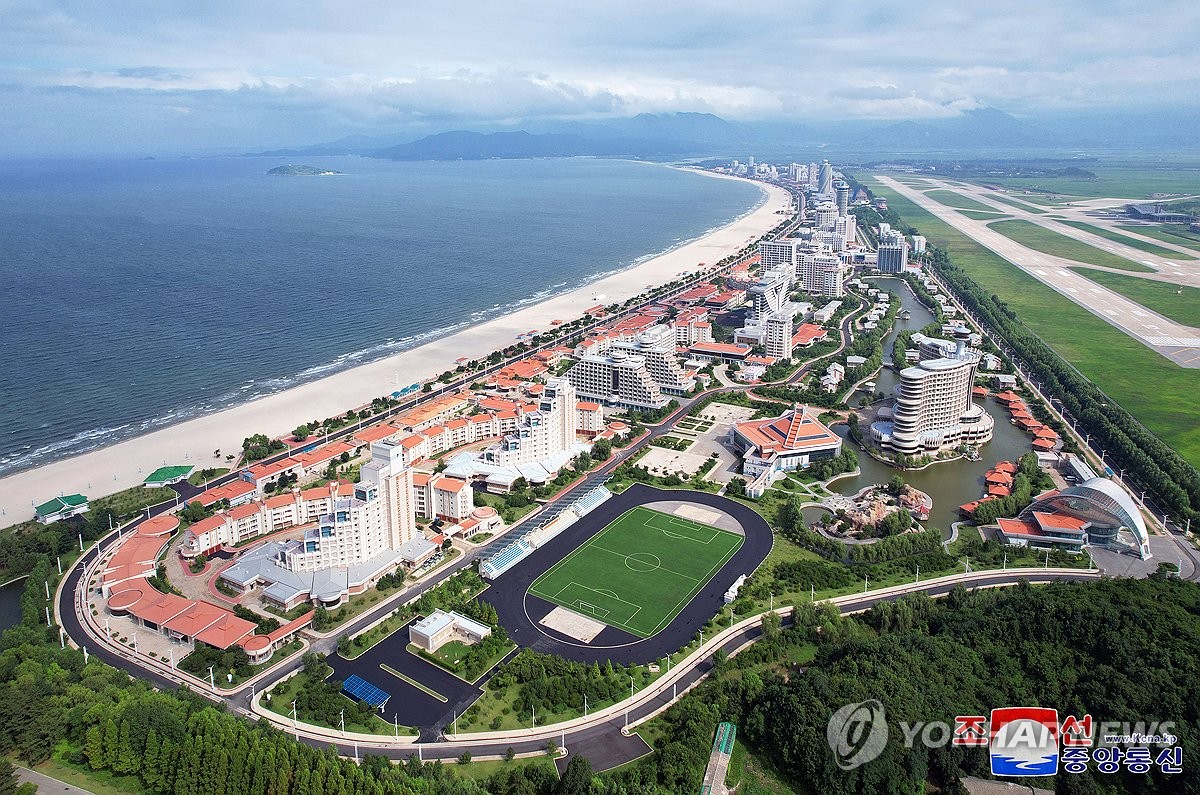 김정은 원산갈마해안관광지구건설사업 현지지도