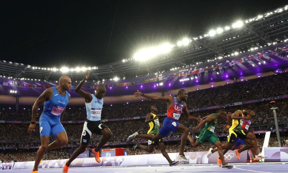 '0.005초' 라일스 20년 만 미국에 남자 육상 100m 금 선사