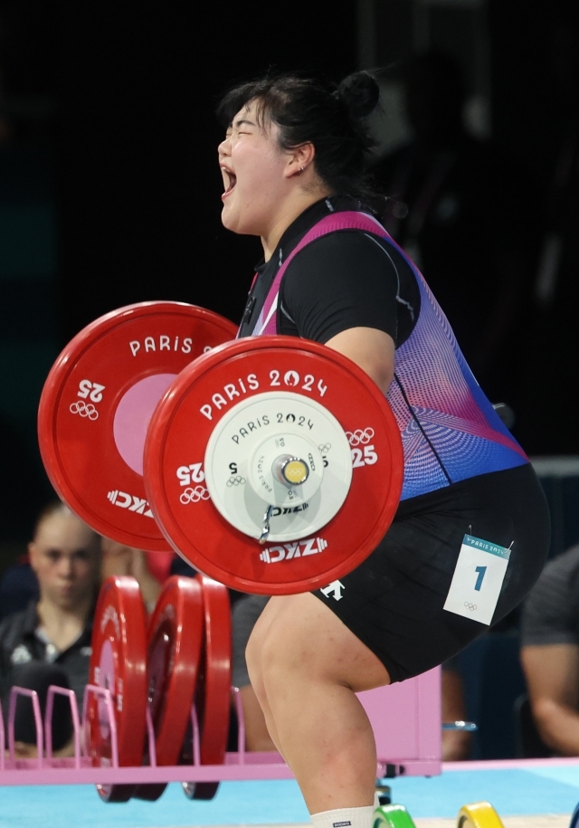 ‘포스트 장미란’ 박혜정, 女 역도 81kg초과급 값진 은메달 차지…‘299kg’ 韓 신기록 달성 [파리올림픽]