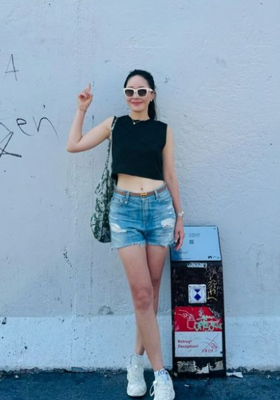 골반 이렇게 넓었나…'46세' 엄지원 '170cm 51kg'이라더니 라인 예술이네