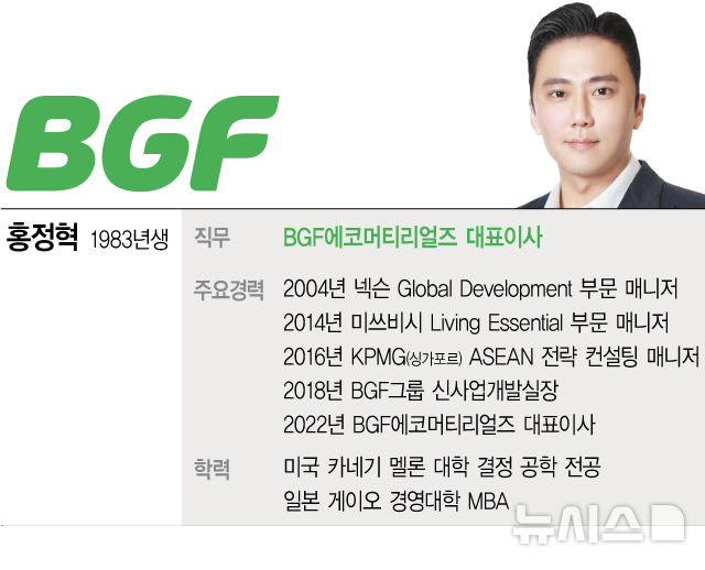 "편의점 CU서 소재사업으로 외연확대 특명" 홍정혁 BGF에코머티리얼즈 대표 [차세대 유통리더 리포트]