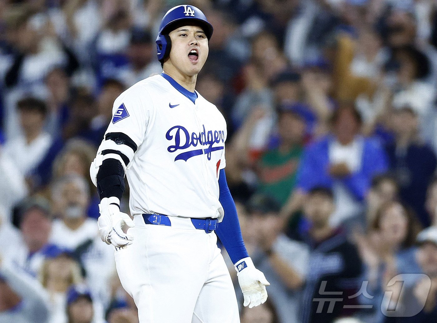 홈런-도루 없었지만…오타니, 역전 결승타로 다저스 지구 우승 견인
