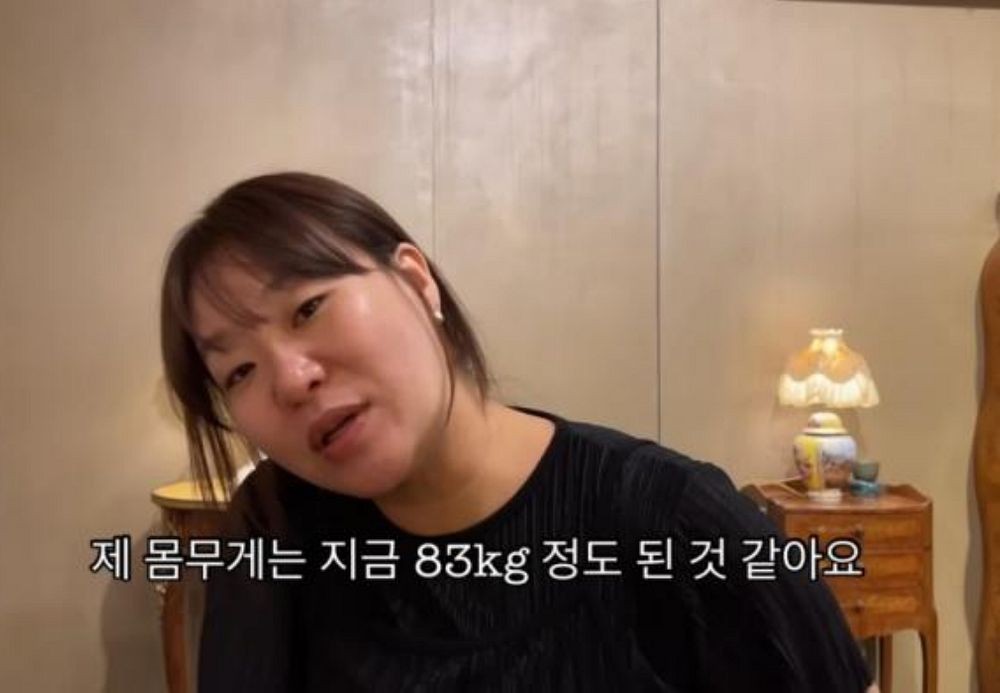 '다섯째 임신' 정주리, 83kg 찍더니... "곰입니다" 자포자기