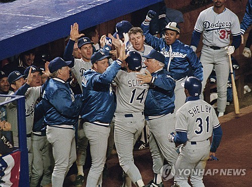 NLCS Mets Dodgers 1988 Baseball