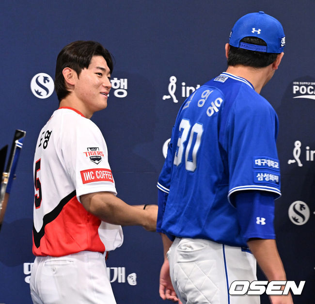 "도영이보다 더 잘해보겠다" KS MVP 도전에 맞불 놨다, 2003년생 거포 3루수 '빅매치'