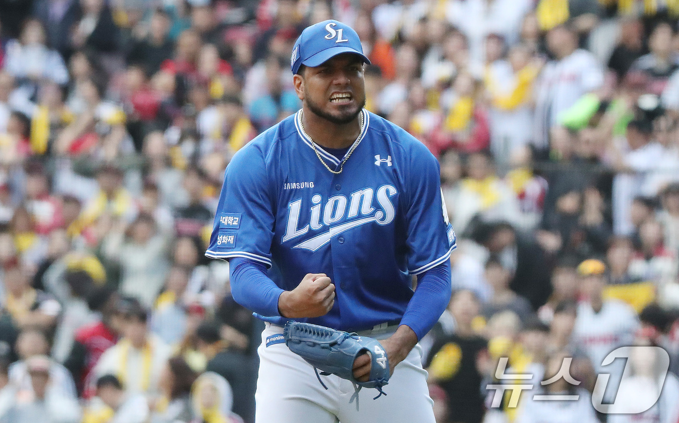 'PO MVP' 삼성 레예스 "몸상태 최고…KS 두 번 등판도 OK"[KS]