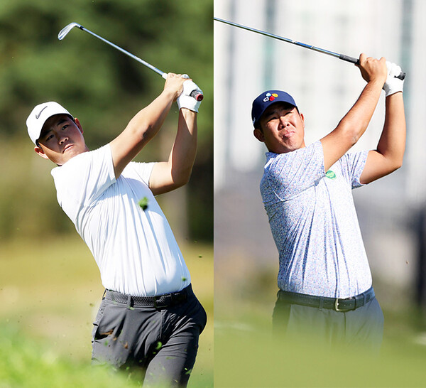 '극적인 추격전' 김주형, 안병훈과 나란히 공동1위로 '우승 경쟁' [KPGA 제네시스 챔피언십]