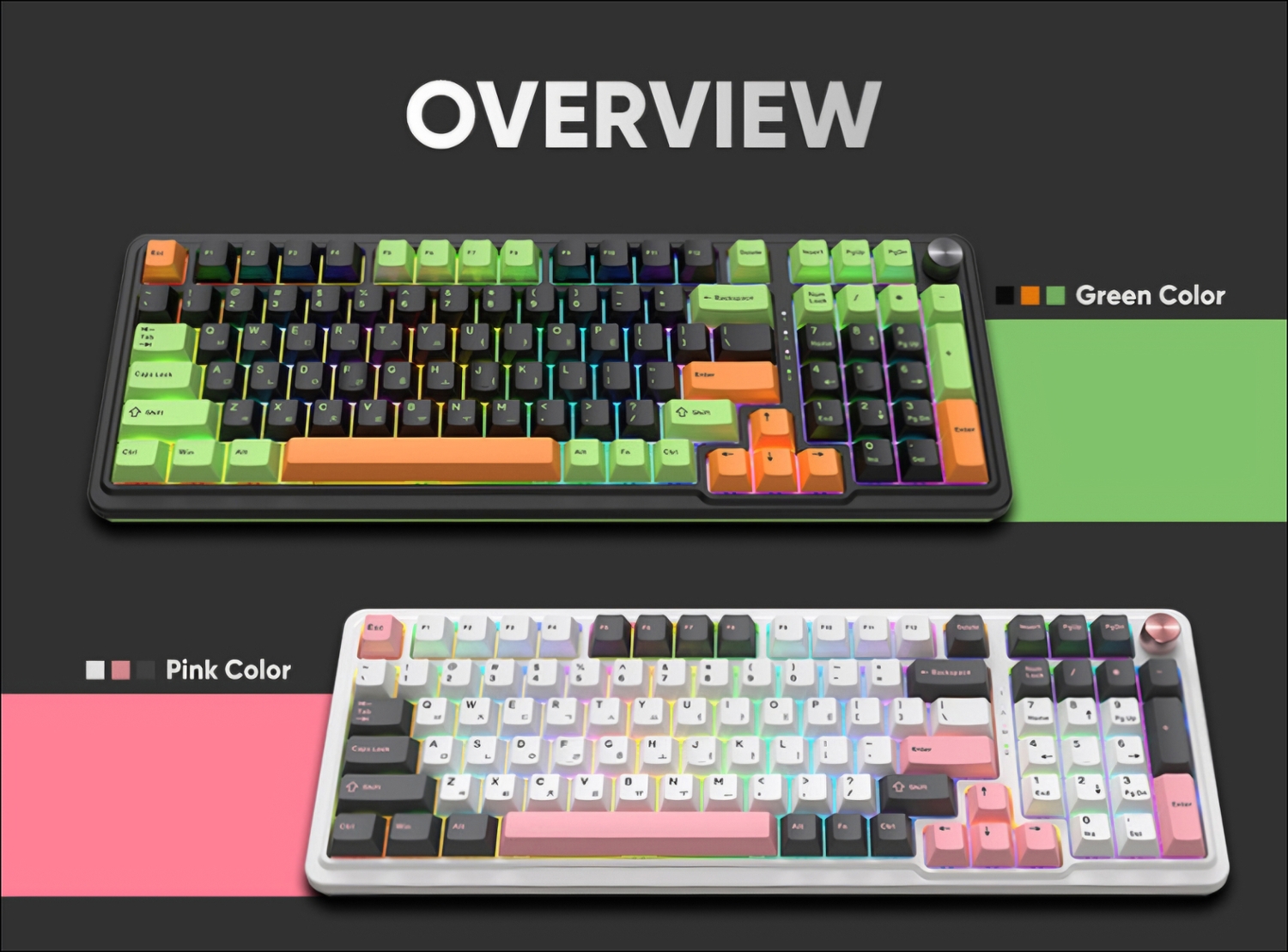 독특한 배열의 기계식 키보드 ABKO AK99 3모드 OTEMU 특주축 기계식 키보드 | 뽐뿌