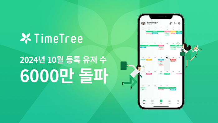 타임트리(TimeTree), 글로벌 가입자 6000만명 돌파