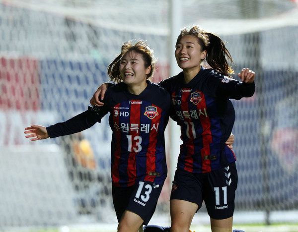 우승까지 단 한 걸음! 수원FC위민, WK리그 챔피언결정전 1차전 화천KSPO에 2-0 승리