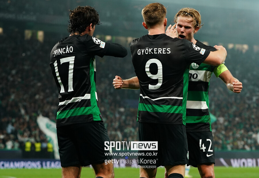 [UCL REVIEW] "내가 새로운 퍼거슨" 아모림의 스포르팅, 맨시티 4-1 대파…홀란 PK 실축→맨시티 3연패+UCL 26경기 연속 무패 마감