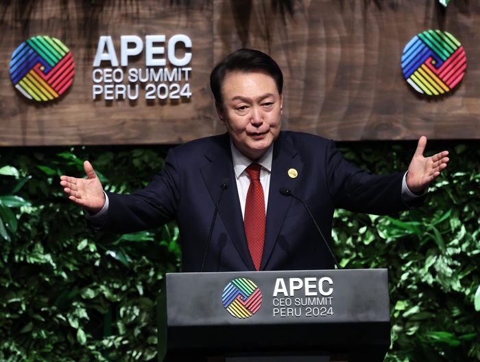 [APEC2024]尹 “APEC AI 표준포럼 창설하자”