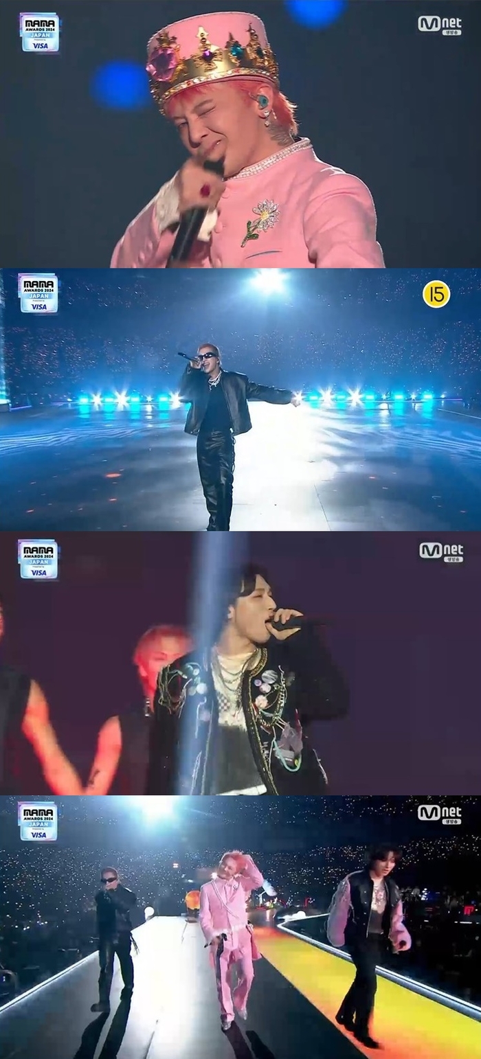 완전체 빅뱅, ‘파워’부터 ‘뱅뱅뱅’까지...‘2024 MAMA’ 찢었다