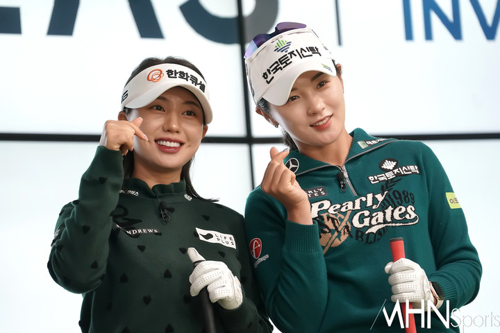 GTOUR 2025 | [mhn포토] 허다빈-박현경, 즐거운 포토 타임