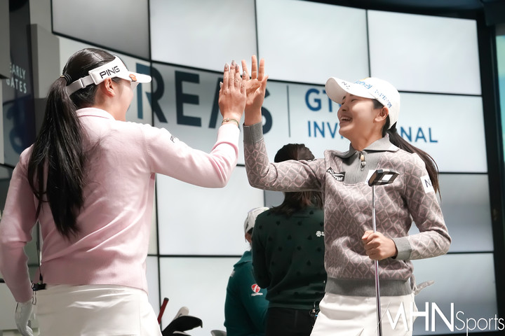 GTOUR 2025 | [mhn포토] 박혜준-이가영, 나이스 우리의 승리