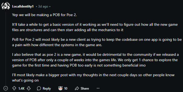 패스 오브 엑자일2 전용 'POB' 나온다