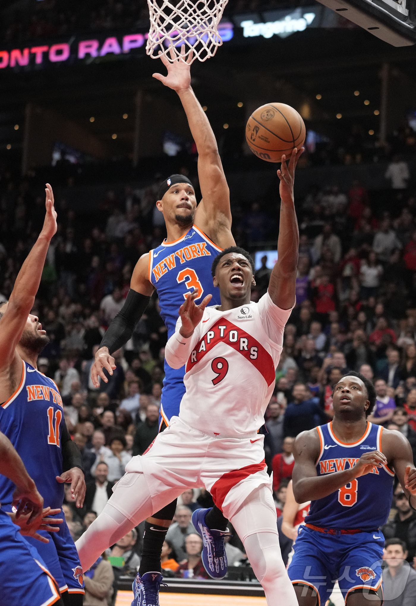 '타운스 4Q 천금 5득점' NBA 뉴욕, 토론토 꺾고 상위권 추격 시동