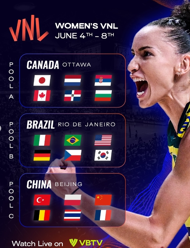 국제배구연맹, 2025 VNL 대진표 발표...한국은 1주 차 이탈리아와 한 조