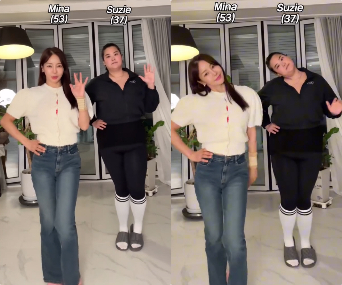 '144kg' 미나 시누이, 44kg 빼고 100kg 됐다..레깅스까지 입고 확 달라진 모습