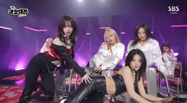 카리나X안유진 고자극 파격 섹시, 농염+치명적 비주얼 조합[2024 SBS가요대전]