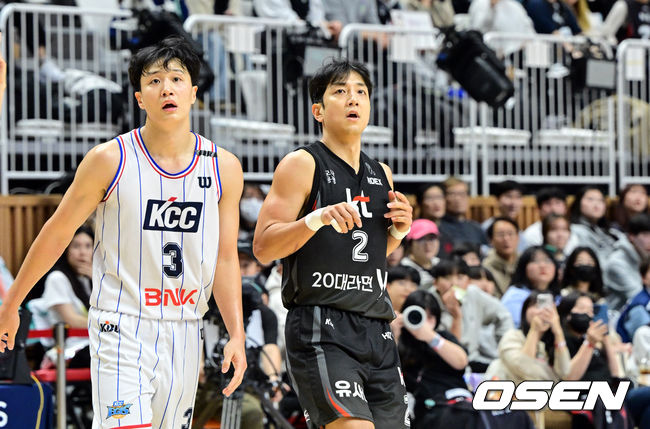 '허훈 복귀전 11점 7어시스트' KT, KCC 제압...SK는 LG 9연승 저지