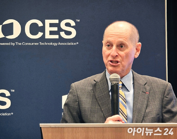 [포토] CES 개막 임박⋯발언하는 美 CTA 최고경영자