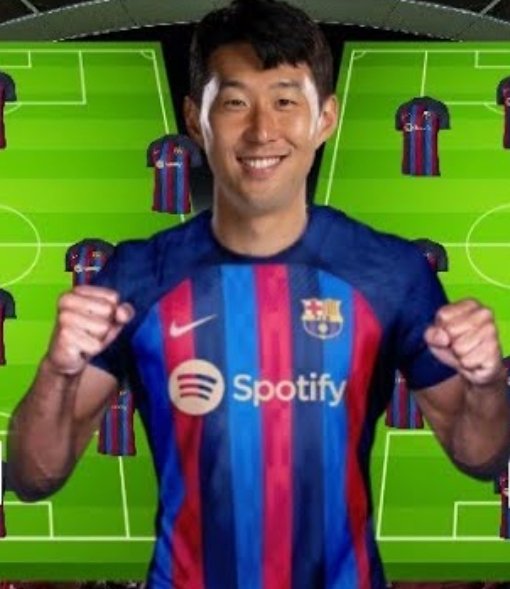 '유니폼 찰떡이네' 바르사, SON 애절하게 설득한다 "2년 계약+우승+UCL 출전"→빠르면 1월 도장 쾅!