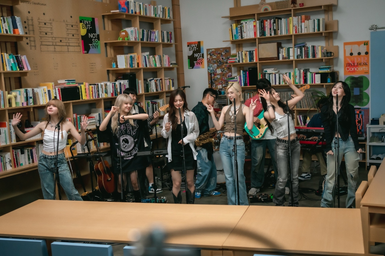Nmixx's Tiny Desk Korea performance featured on NPR Music YouTube