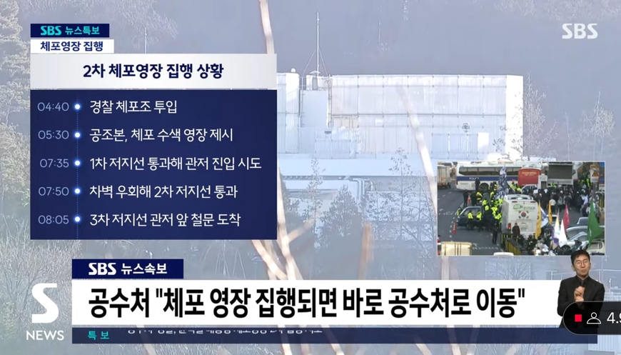 새벽부터 수십만이 유튜브로 尹 체포상황 지켜봤다