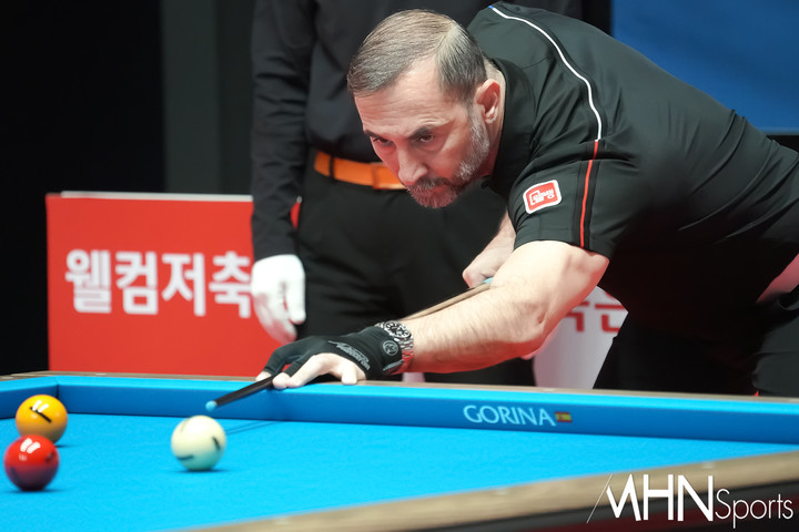 PBA-LPBA 챔피언십 | [mhn포토] 사이그너, 예술 당구를 보여주다