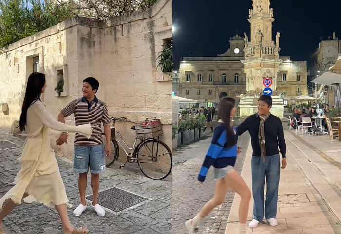 조세호♥9세 연하, 설레는 10cm 키 차이...손 꼭 잡고 '허니문' 여행