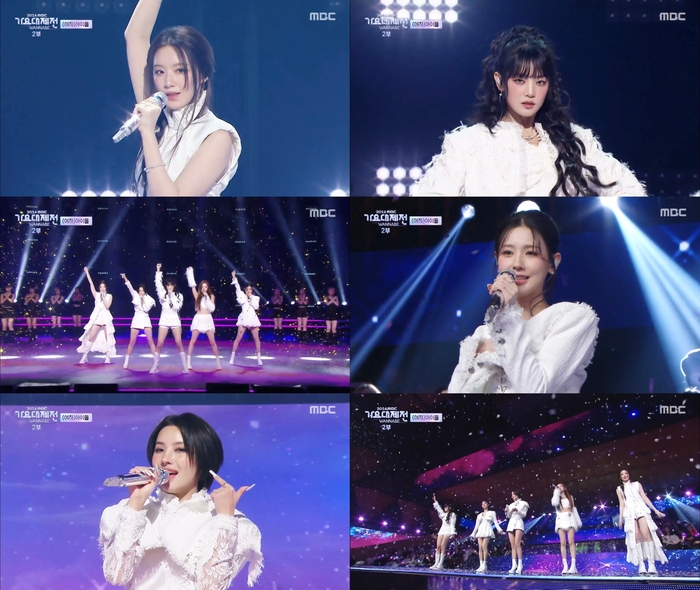 (여자)아이들, 설 연휴 2024 MBC 가요대제전 무대에서 팬들과 함께 감동적인 순간 선사
