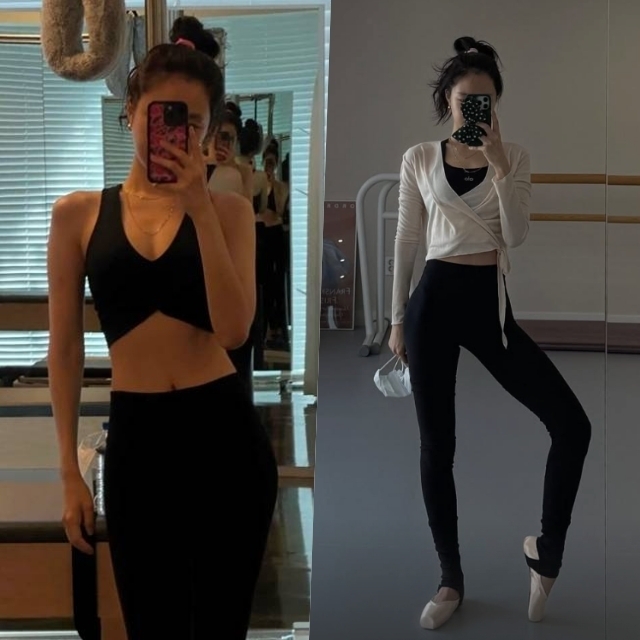 '167cm 46kg' 손나은, 발레 하는 이유 있었네…'슬림 몸매 감탄' [MD★스타]