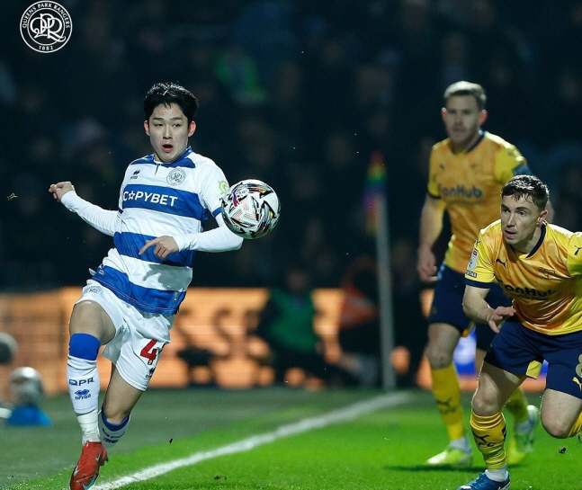 '전부터 원했다더니' 양민혁에 푹 빠진 QPR 감독 "선발 데뷔전 아주 훌륭했다, 골장면은 고급스러웠어"