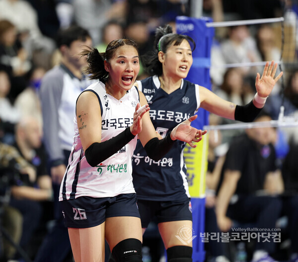 '삼각편대 타나차-강소휘-니콜로바 47점 합작' 한국도로공사 승리, IBK기업은행은 5연패 수렁.