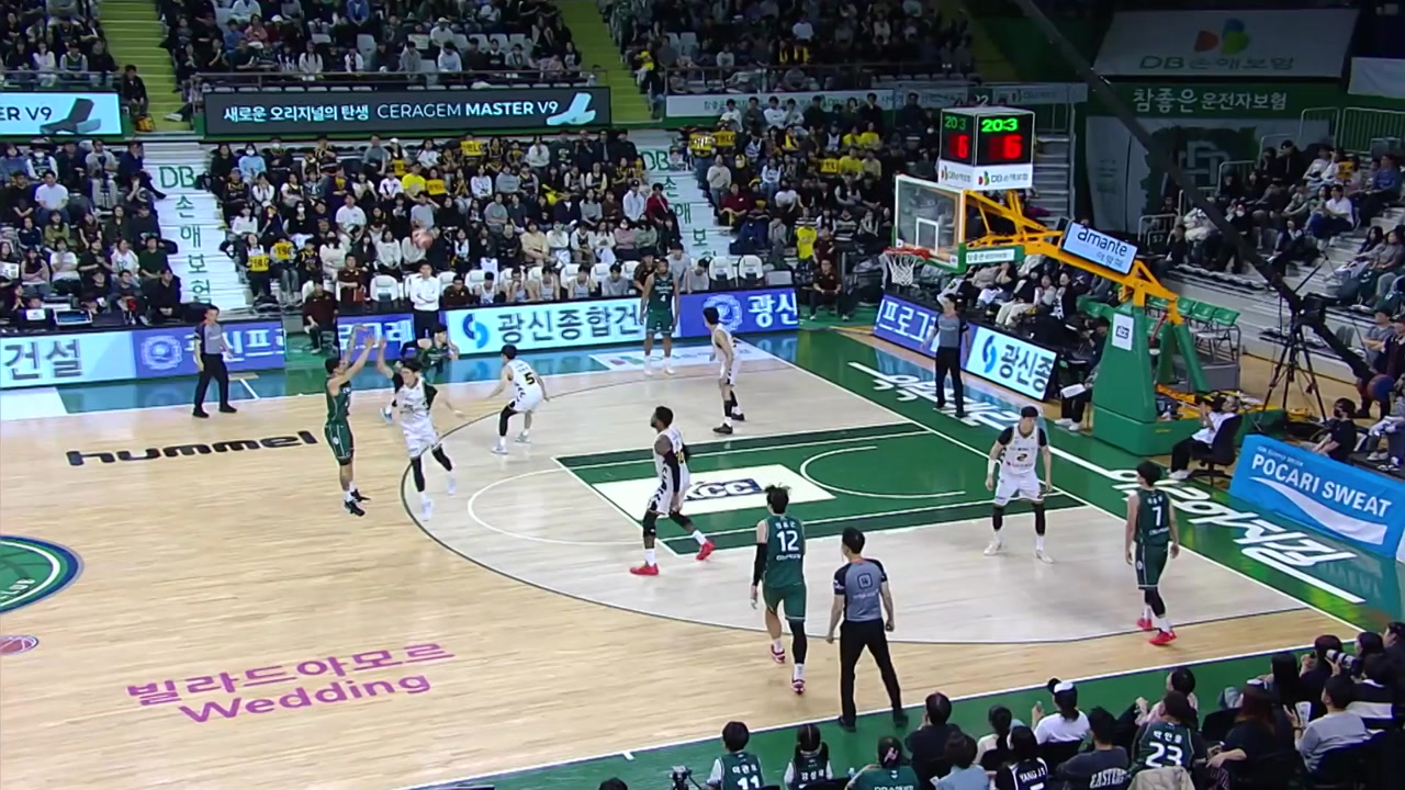 '알바노 결승 3점포' DB, LG전 3연패 탈출