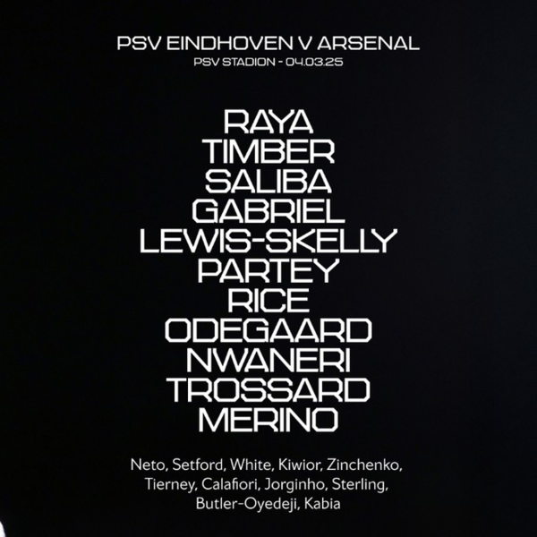 [ucl.review] 골골골골골골골! '공격수 줄부상' 아스널 미쳤다...PSV 원정에서 7-1 대승→8강 진출 청신호