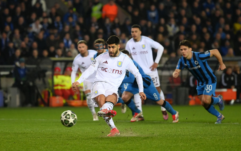 ‘에메리 매직’ UCL서도 계속! ‘88분 아센시오 PK 쐐기골’ 빌라, 브뤼헤 원정 3-1 승···8강 기선 제압 성공[UCL 리뷰]