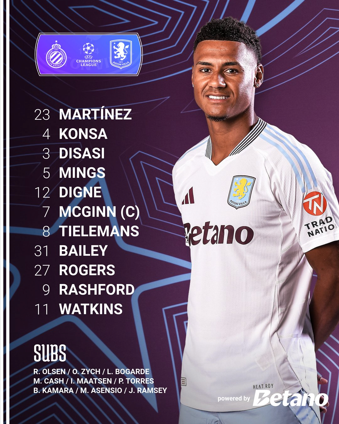 ‘에메리 매직’ UCL서도 계속! ‘88분 아센시오 PK 쐐기골’ 빌라, 브뤼헤 원정 3-1 승···8강 기선 제압 성공[UCL 리뷰]