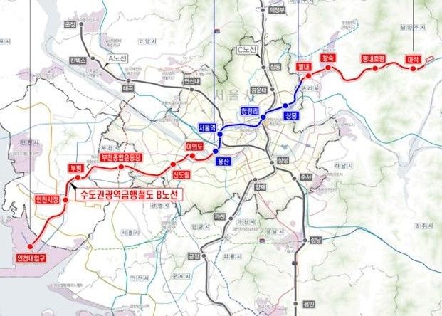 GTX-B 인천 송도 구간 오는 7월 실제 착공