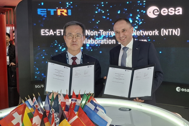 ETRI-유럽우주국 '6G 저궤도 위성통신 기술협력 본격화'