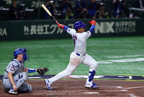 '151km 스플리터' 실화? 0구 피치클락 위반→2회 첫 실점→승리 요건…야마모토, 컵스전 5이닝 4K 1실점 쾌투 [도쿄시리즈]