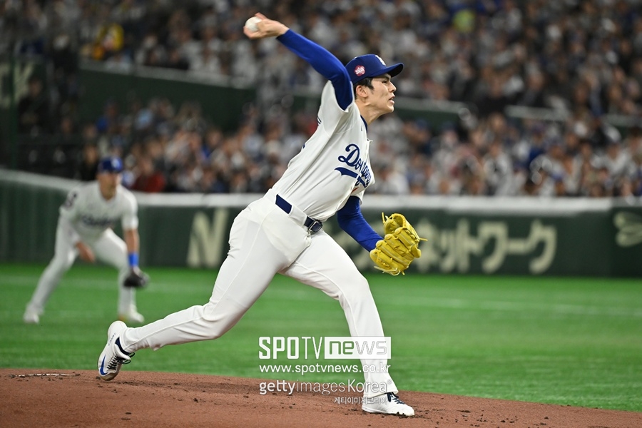 '가볍게 161km 쾅→볼넷 5개 자멸' MLB.com의 사사키 평가 "재능은 확실한데..."