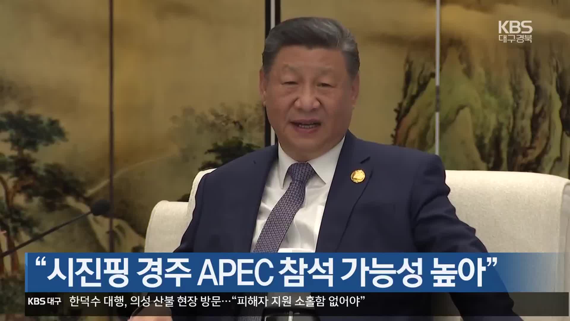 “시진핑 경주 APEC 참석 가능성 높아”