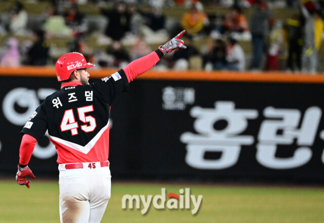 "시환이가 쳤으면" 채은성 꿈 이뤄지지 않았다, KIA 외인 타자가 역사에 남는다…한화 1선발 153km 강속구 공략 [MD대전]