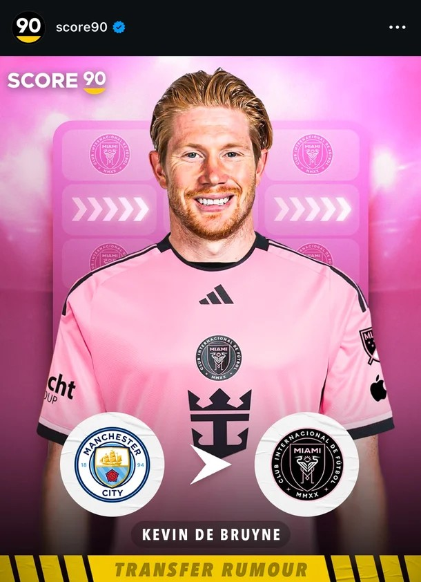 '흥민아 어서 와!' 깜짝 이적 추진→'GOAT' 메시와 한솥밥…'연봉 40,000,000,000원' KDB, MLS 최고 연봉자 된다