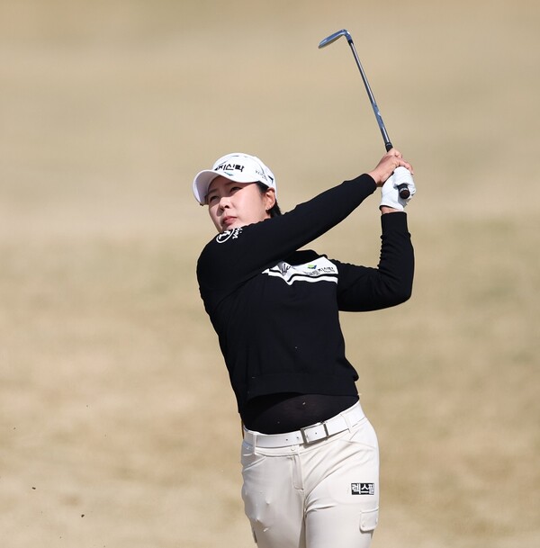 스윙 조정 중인 박지영 "손목 사용 줄이고, 몸통 회전에 집중" [KLPGA iM금융오픈]